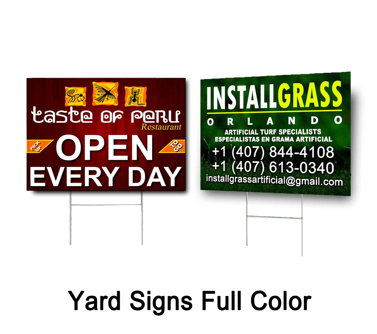Yard Signs full color | CompuPc Signs